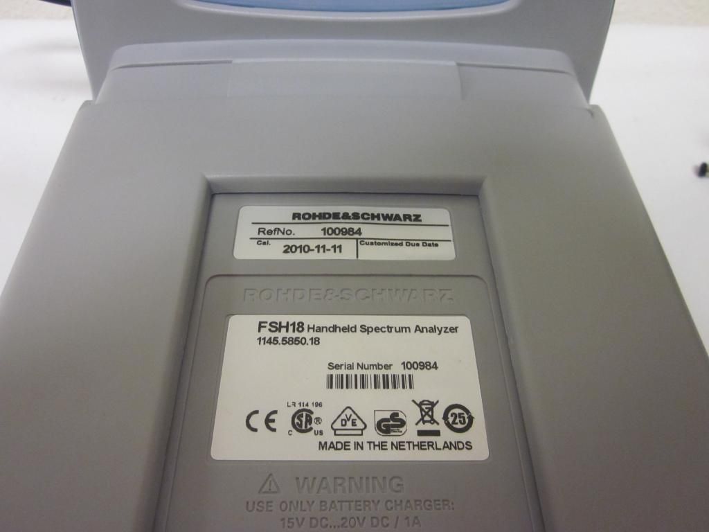 NEW Rohde & Schwarz FSH18 10MHz - 18GHz Handheld Spectrum Analyzer ... NEW Rohde & Schwarz FSH18 10MHz - 18GHz Handheld Spectrum Analyzer ...